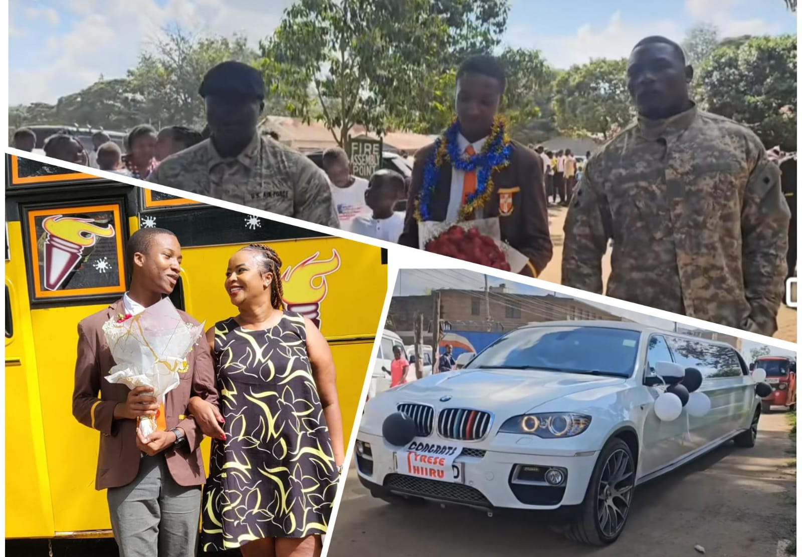 Mjane wa John De'Mathew aliyemchukua mwanawe shuleni kwa Limousine ...