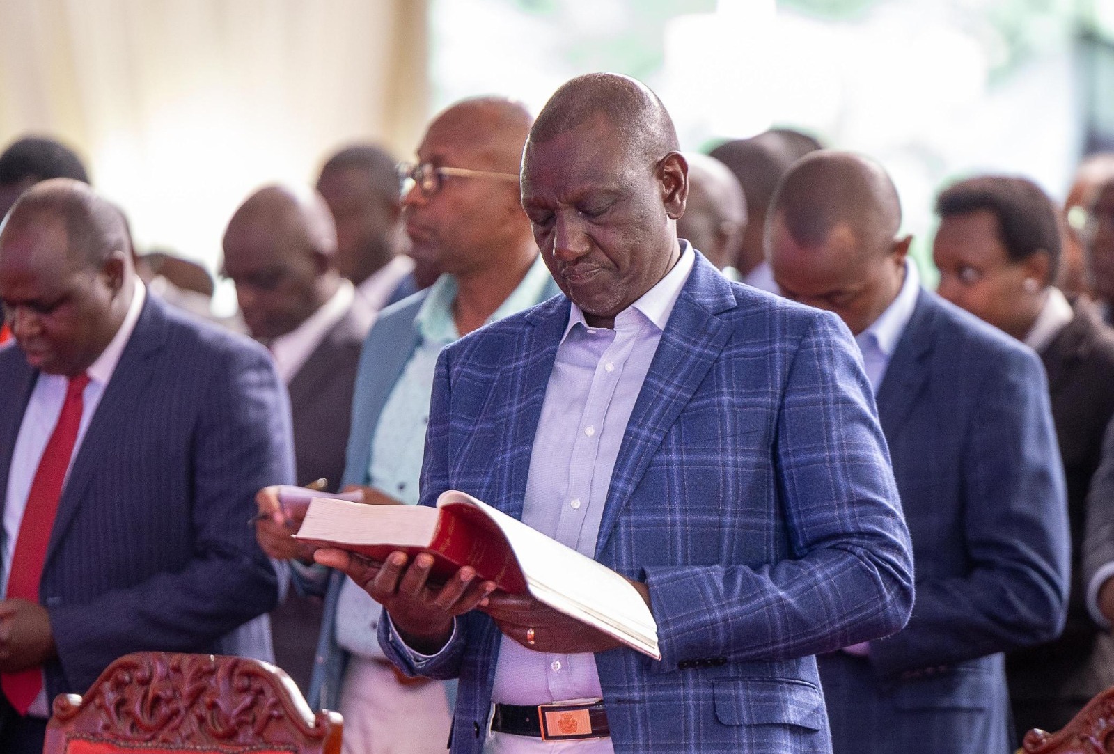 [PHOTOS] Ruto attends church service in Nairobi