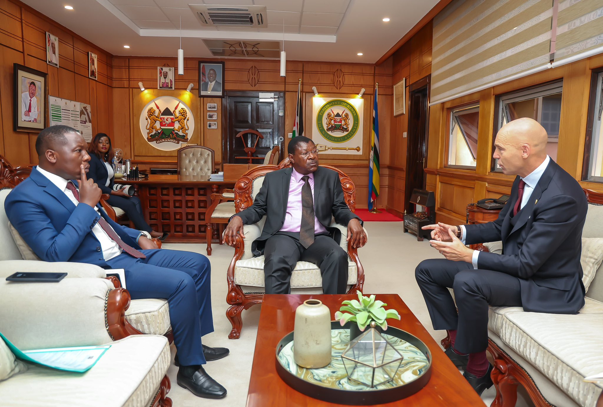 Wetang’ula hosts UoN Chancellor Patrick Verkooijen