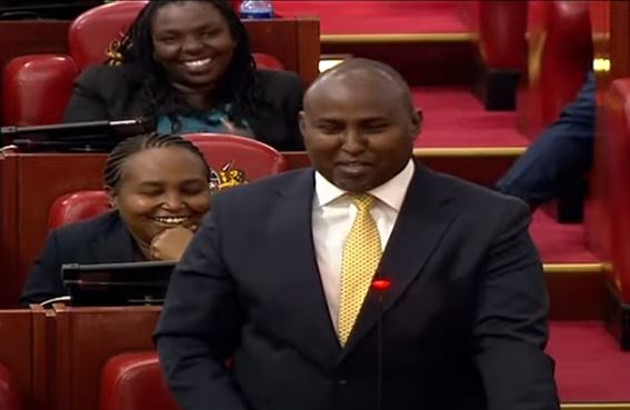 Junet reacts after sitting on Majority Leader seat