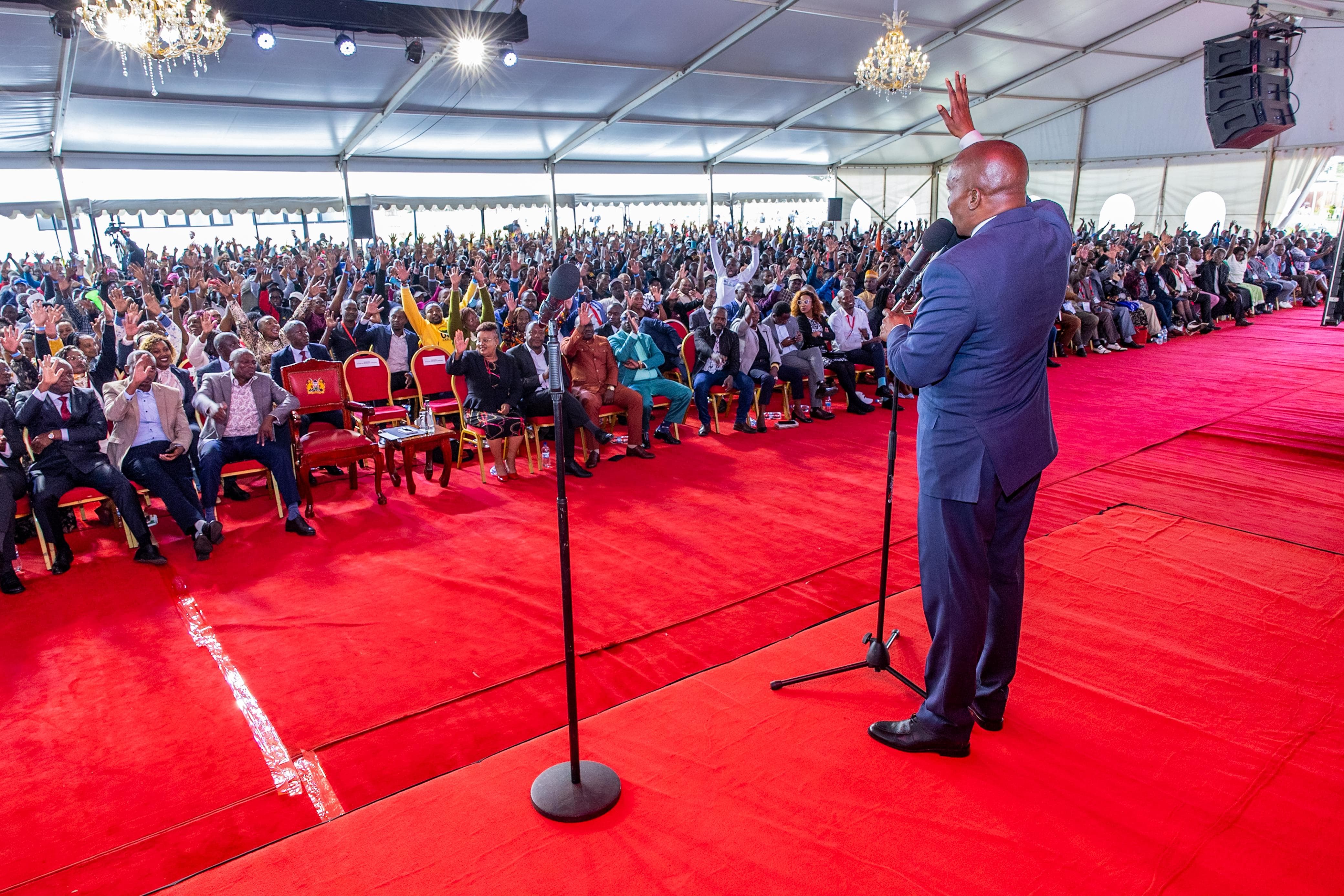 [PHOTOS] DP hosts Nyandarua grassroots, elected leaders at Karen residence