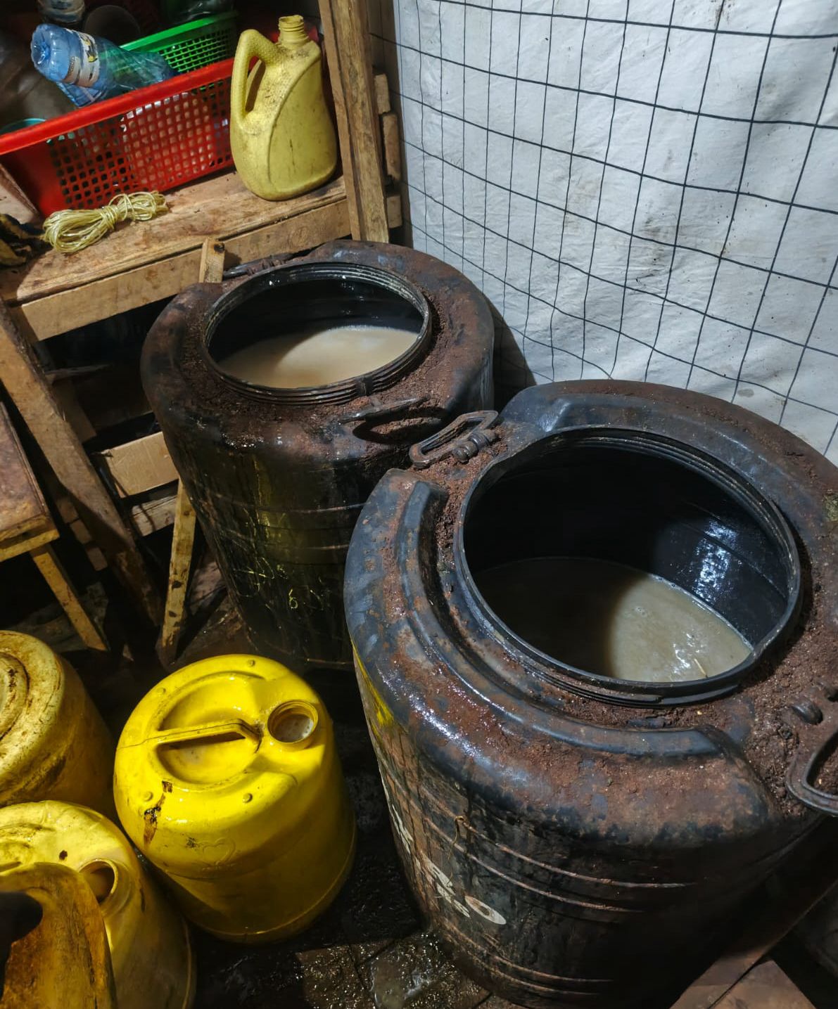 2 arrested over alleged possession of 300 litres of illicit brew