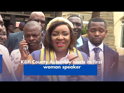 Kilifi County Assembly elects its first woman speaker