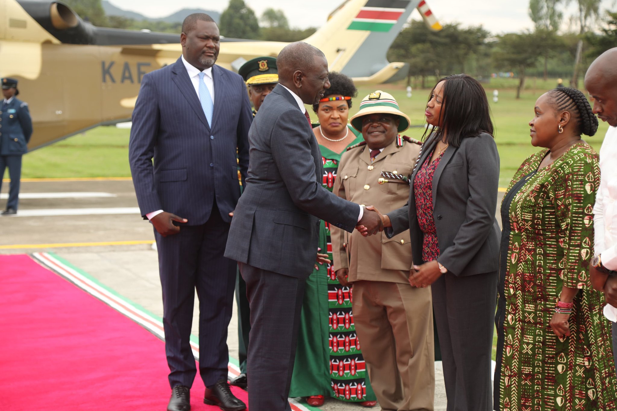 [PHOTOS] Ruto in Gilgil for the 89th pass-out parade of NYS recruits