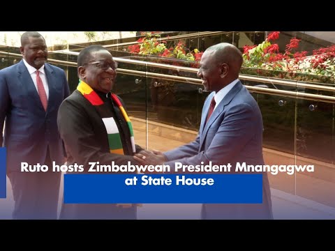Ruto hosts Zimbabwean President Mnangagwa at State House