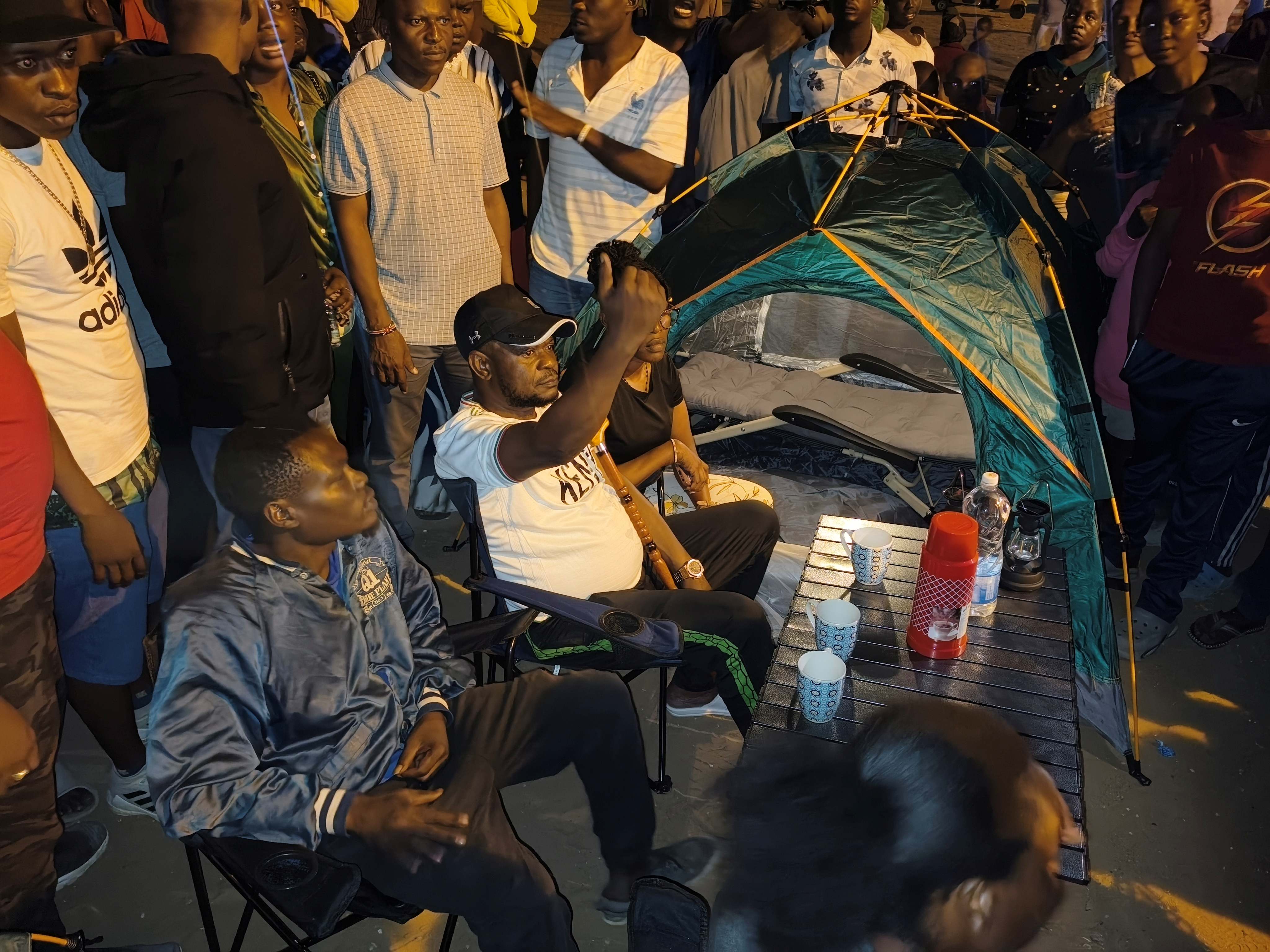 MP Twalib spends night in tent in Bangladesh slums