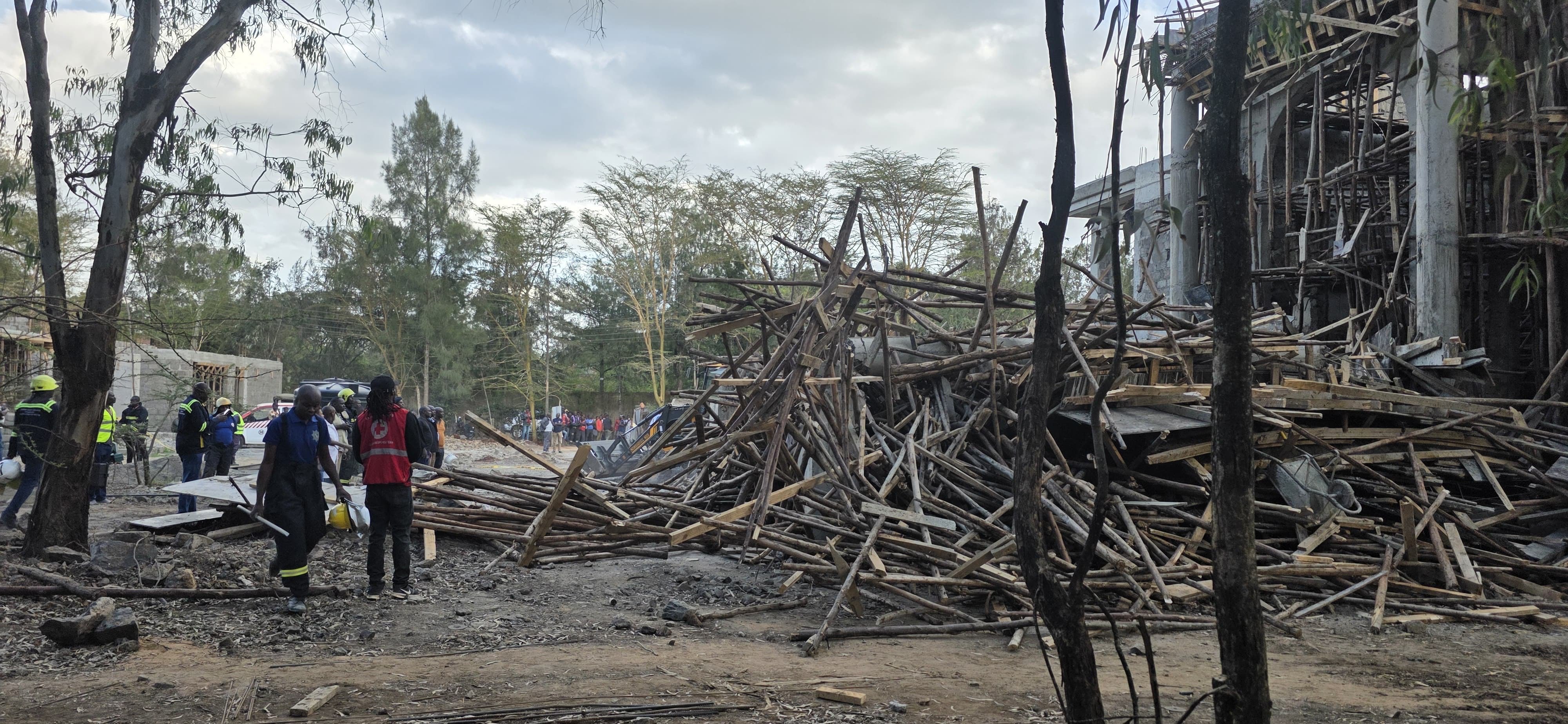 Building under construction collapses on Ngong Road