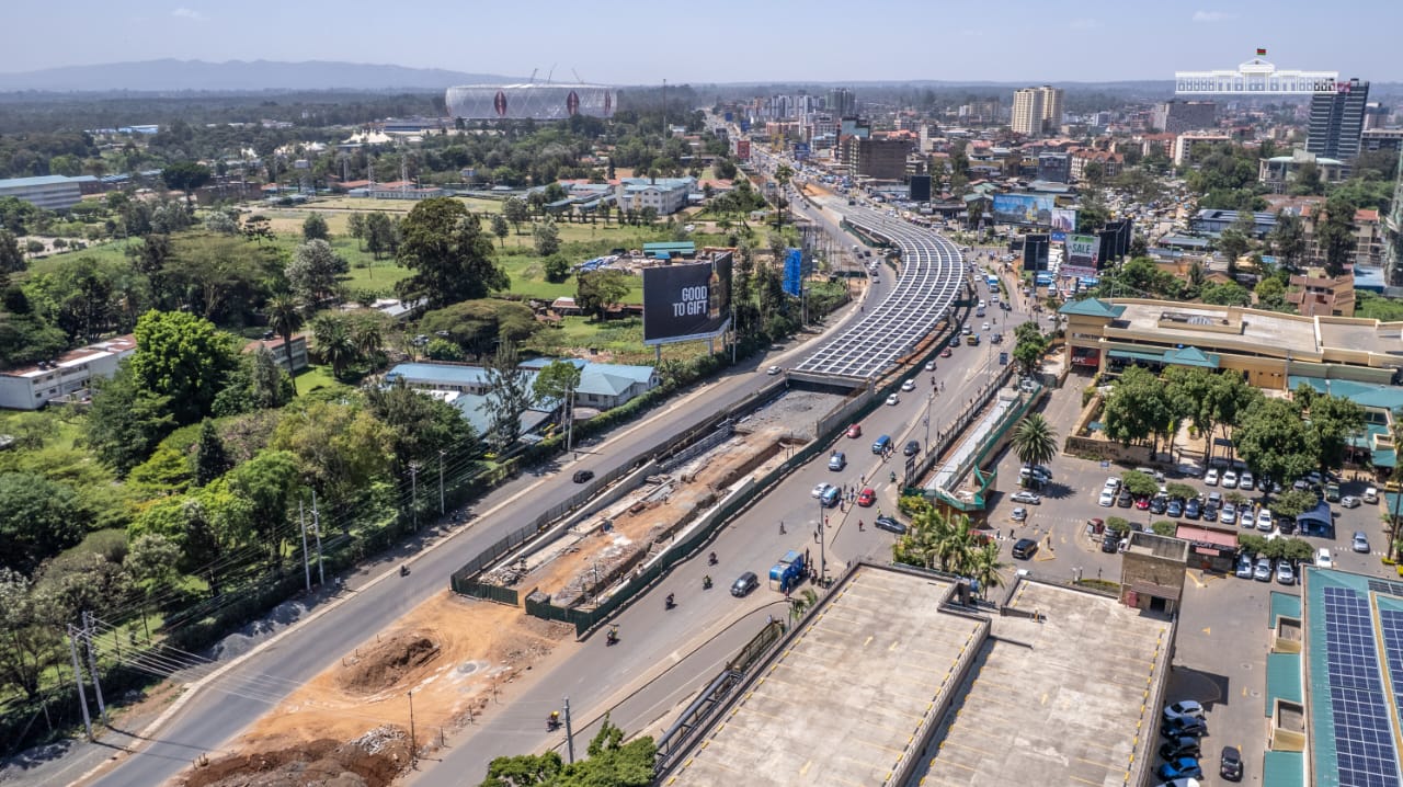 PHOTOS: Ngong Road-Naivasha Road flyover takes shape as steel works ...