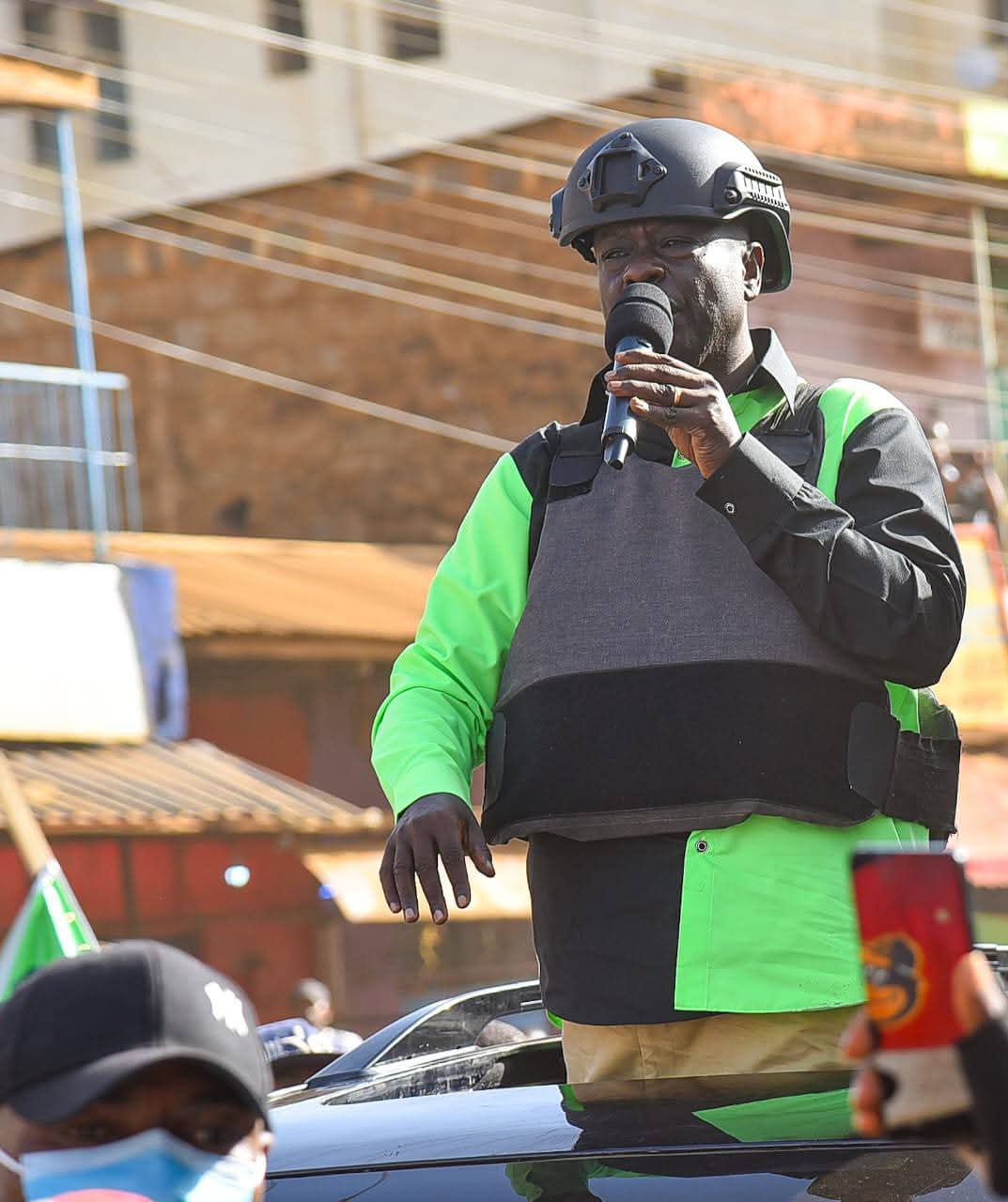 Helmet and bulletproof vest: Gachagua’s unusual rally appearance in Kagio