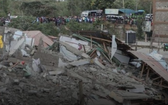 Building under construction collapses on Ngong Road