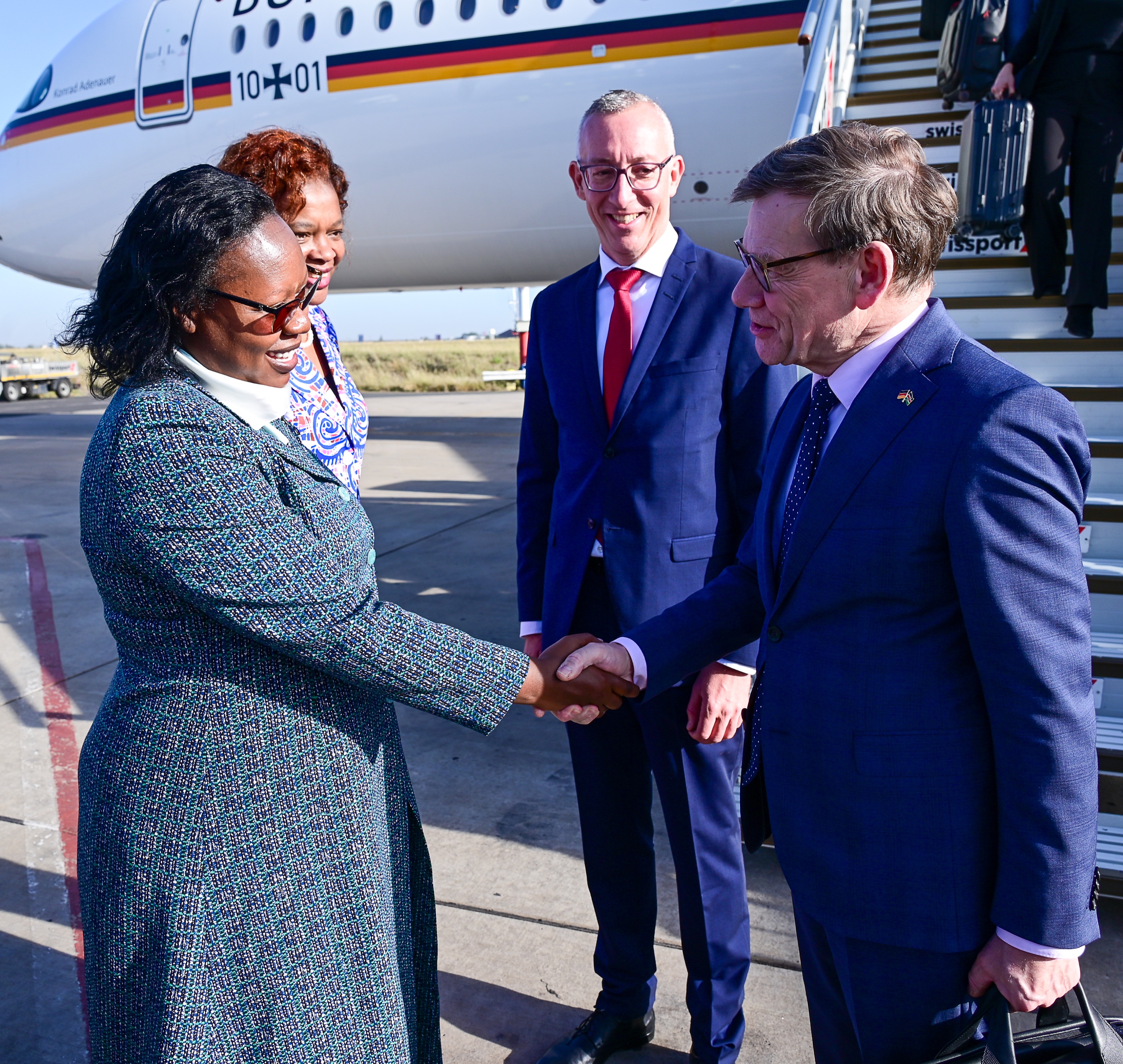 [PHOTOS] German Foreign Minister arrives in Kenya for 2-day state visit
