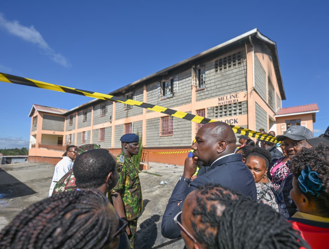 [PHOTOS] Murkomen at Gilgil school as dorm fire toll hits 16
