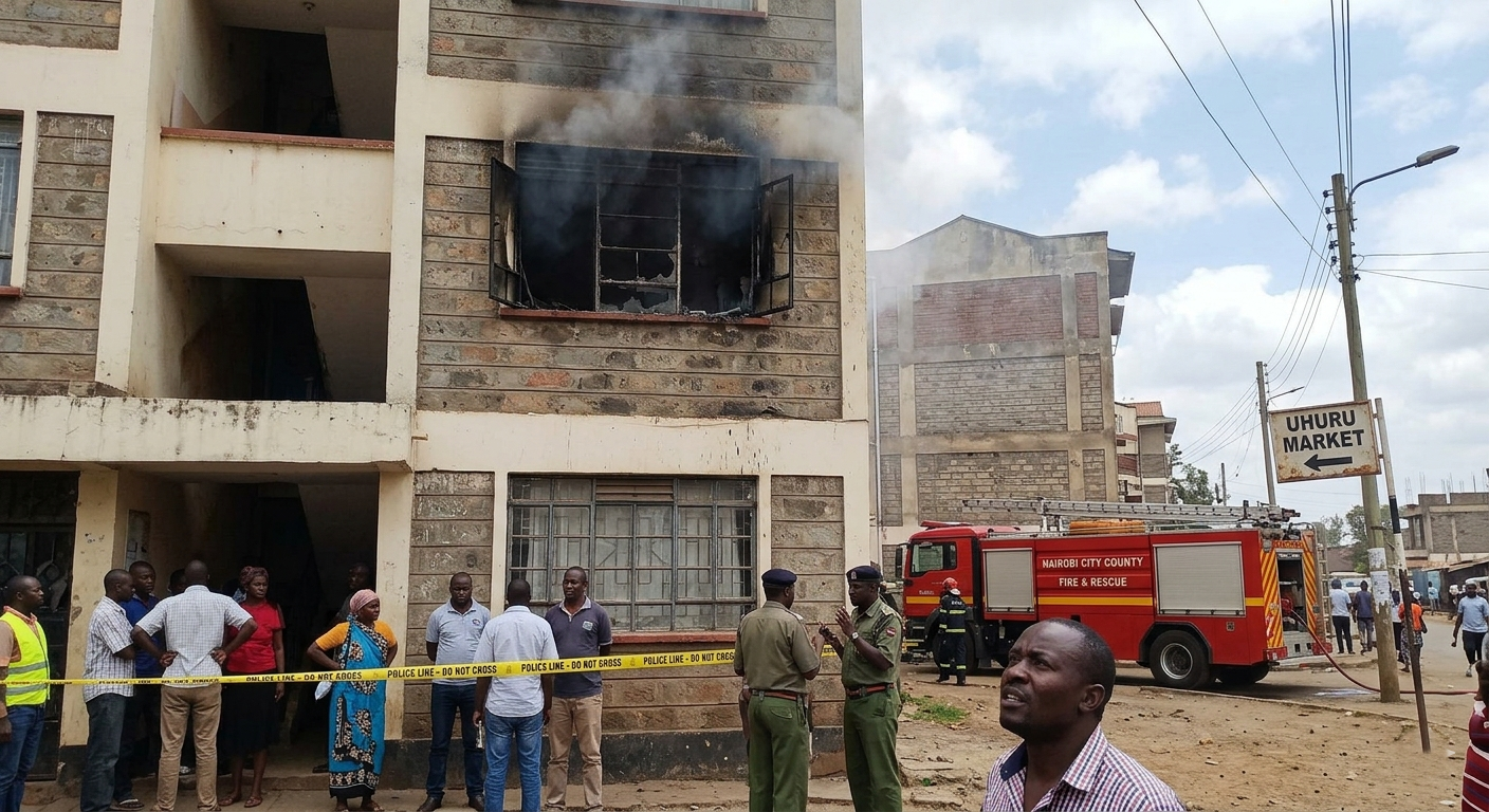 Man, 39, burned to death in Buruburu apartment fire