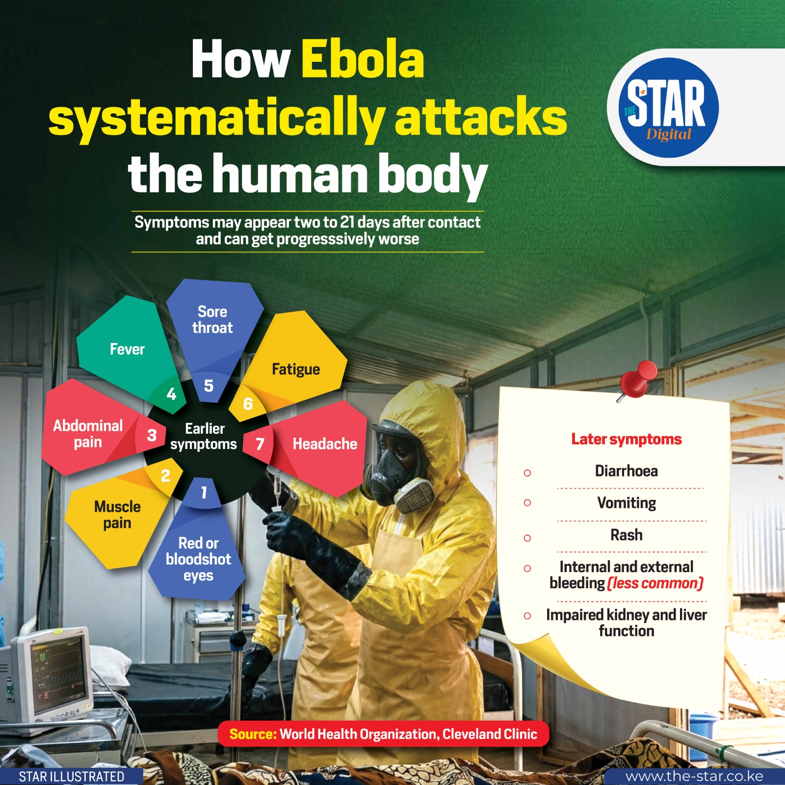 How Ebola systematically attacks the human body